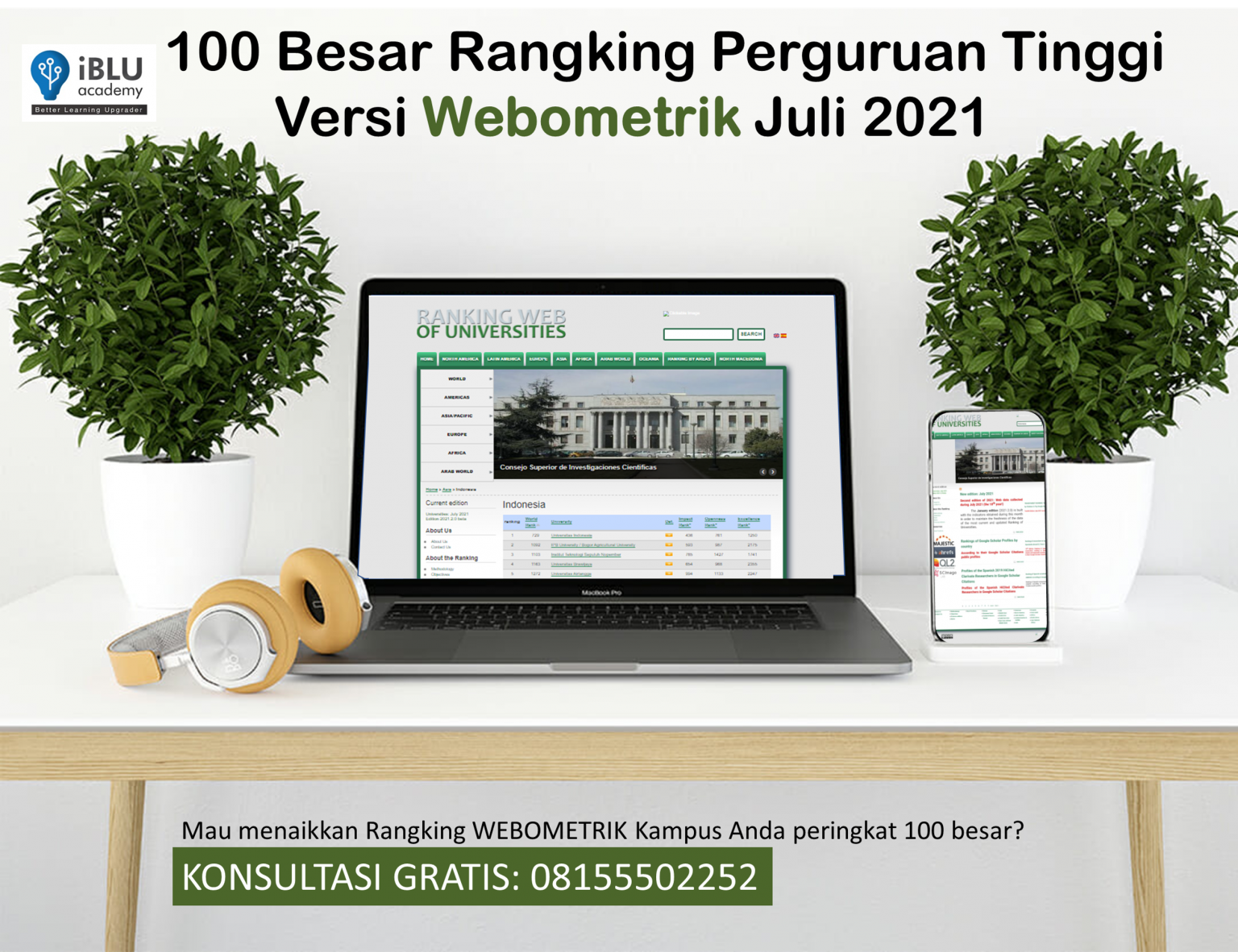 100 Besar Rangking Perguruan Tinggi Versi Webometrik/webometrics Juli ...