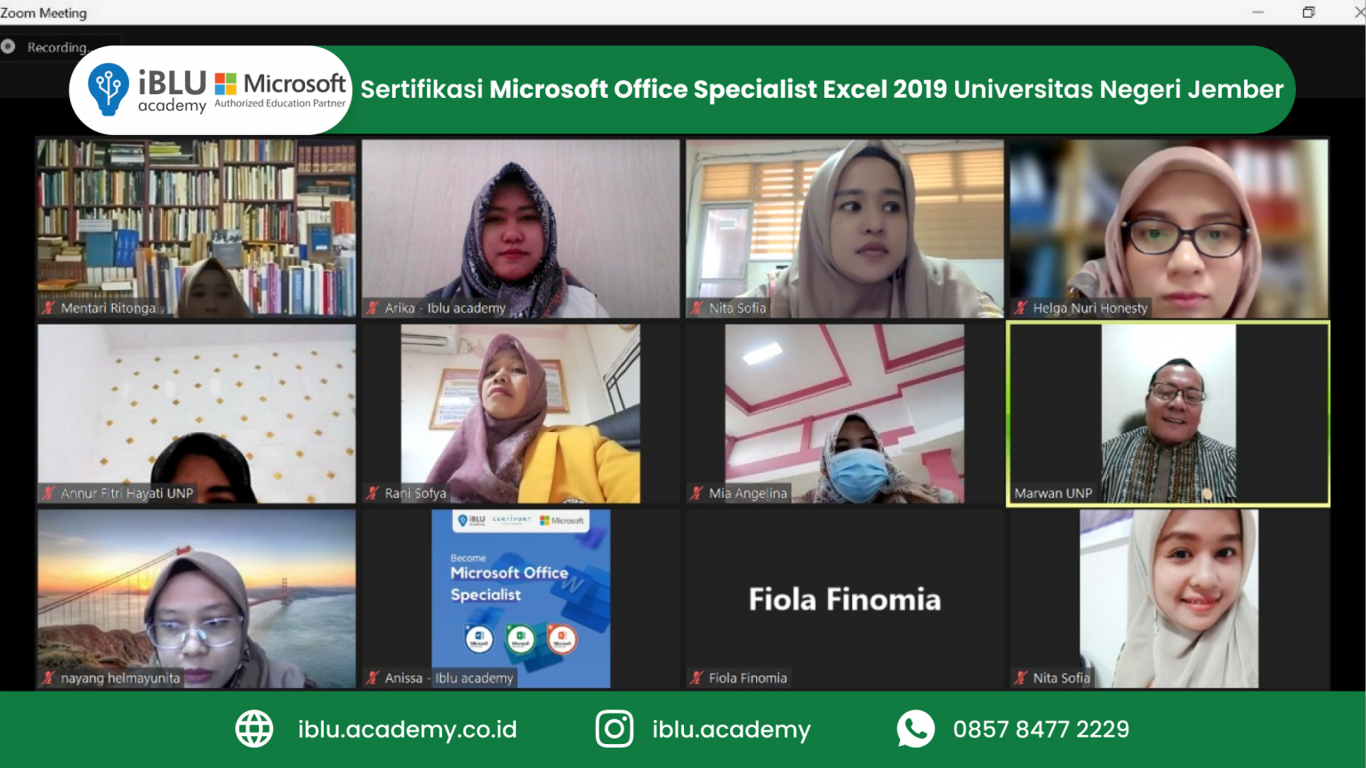 Sertifikasi MOS Excel 2019 Universitas Negeri Padang