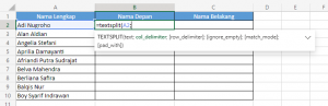 Fungsi Textsplit Excel 365: Cara Cepat Memisahkan/Split Text dan Data ...