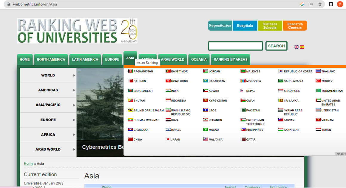 Cara Mudah Cek Ranking Kampus di Webometrics Uncategorized